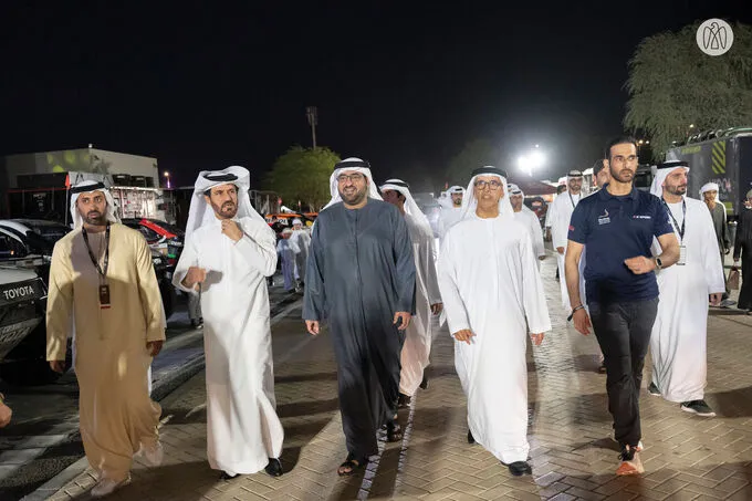 Mohammed bin Hamdan bin Zayed attends 34th Abu Dhabi Desert Challenge